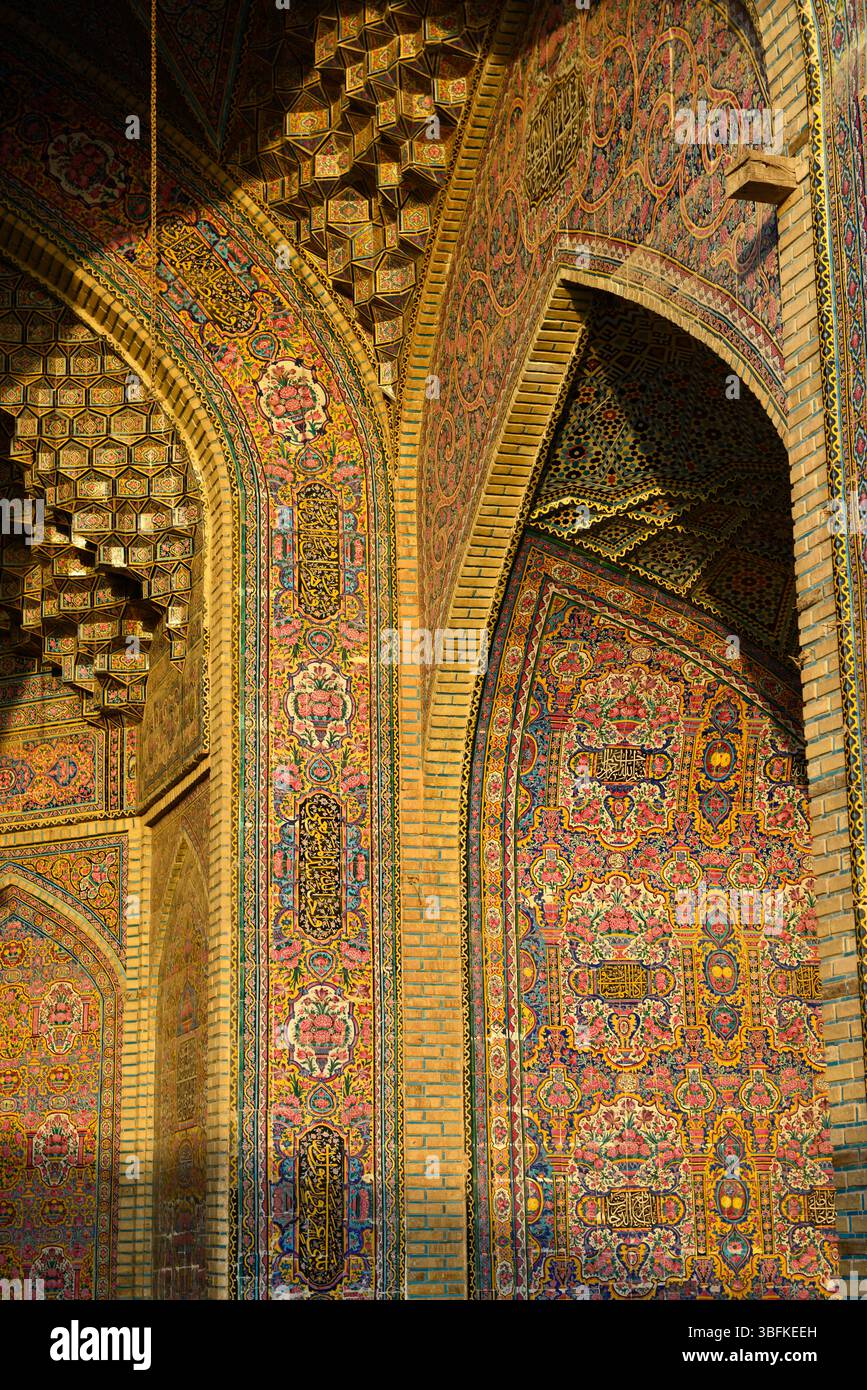 Moyen-Orient, Iran, Chiraz,Mosquée Nasir-al-Molk / Nasir-al-Molk mosque ...