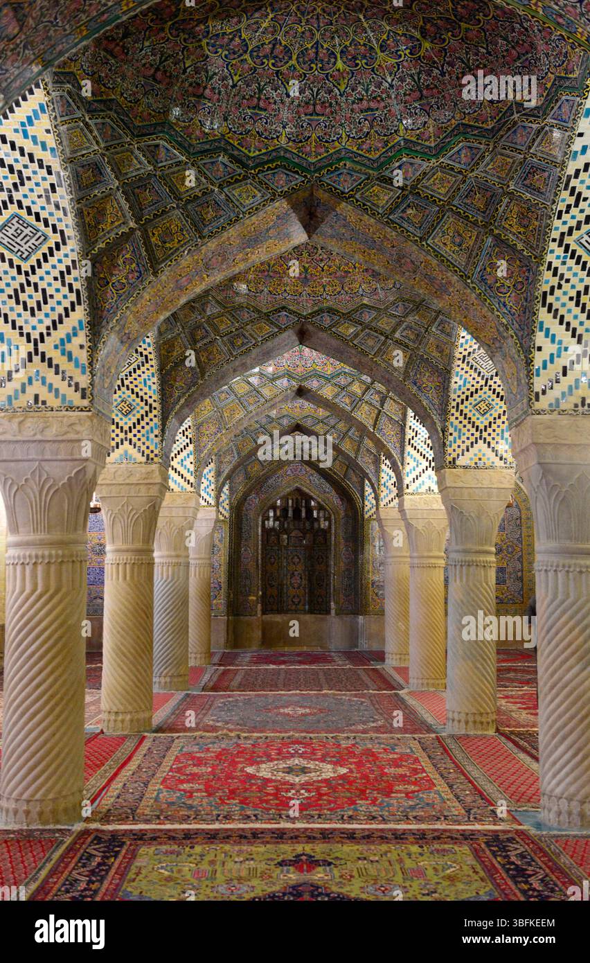 Moyen-Orient, Iran, Chiraz,Mosquée Nasir-al-Molk / Nasir-al-Molk mosque ...