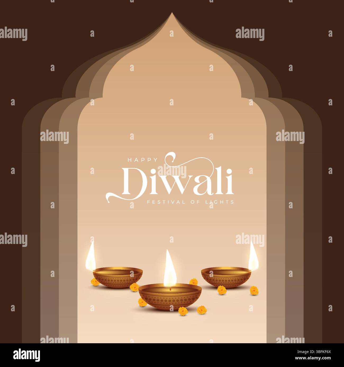 Happy Diwali - festival of lights colorful poster template design with ...