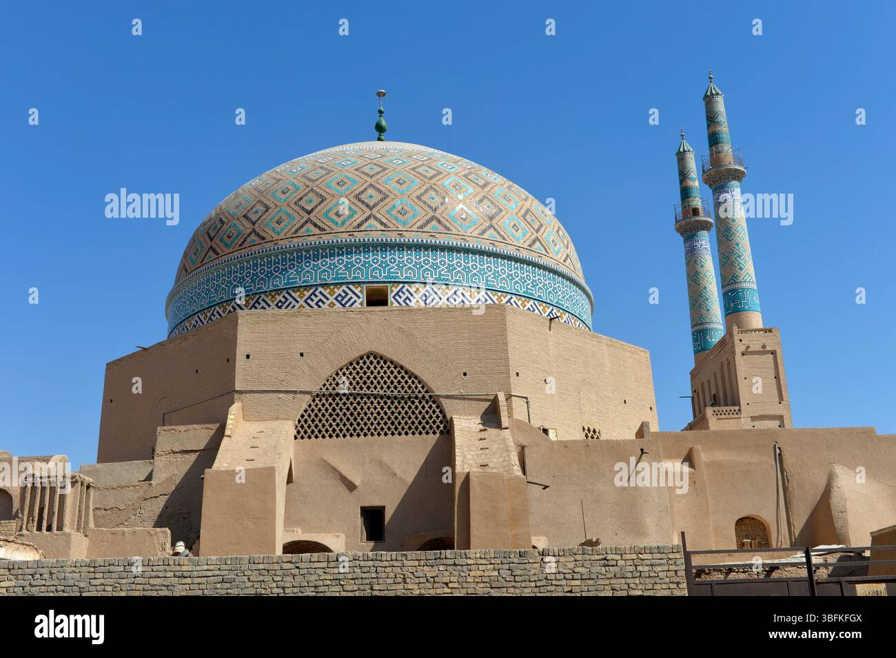 Moyen-Orient, Iran,Yazd, la mosquée du Vendredi / Friday mosque in Yazd ...