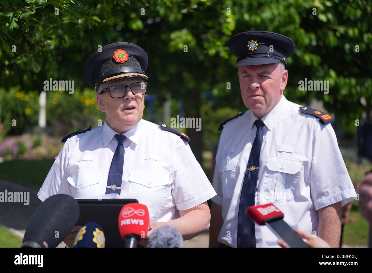 Assistant Garda Commissioner Paula Hilman and Superintendent Anthony ...