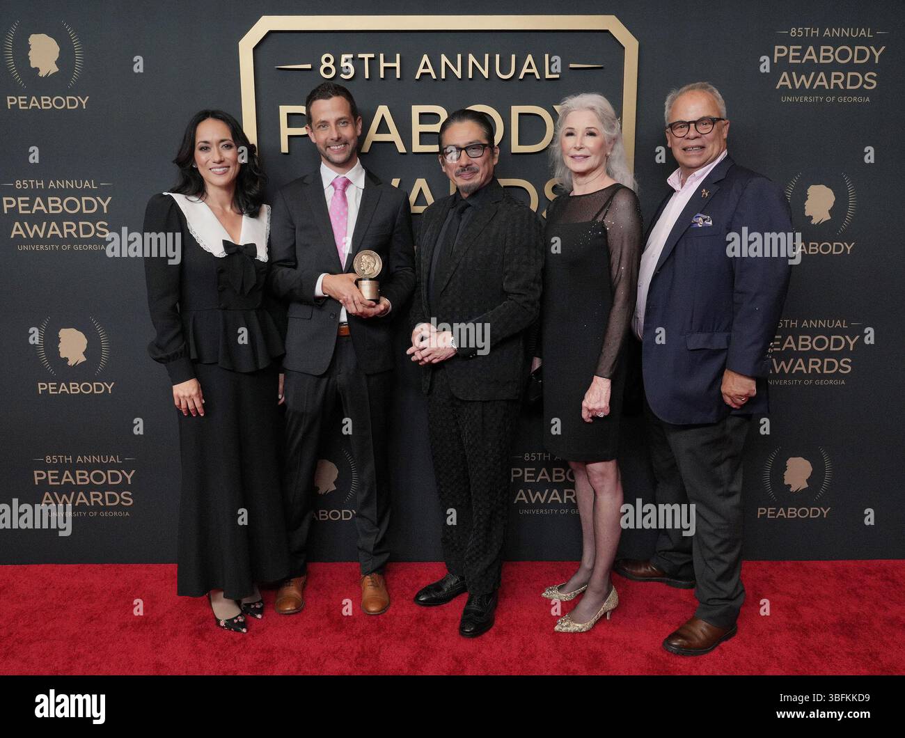 Los Angeles, USA. 01st June, 2025. (L-R) Rachel Kondo, Justin Marks, Hiroyuki Sanada, Michaela ...