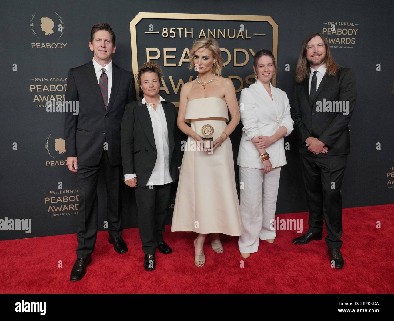 (L-R) Mark O'Connor, Dalia Burde, Lucy Walker, Miranda Sherman, and ...