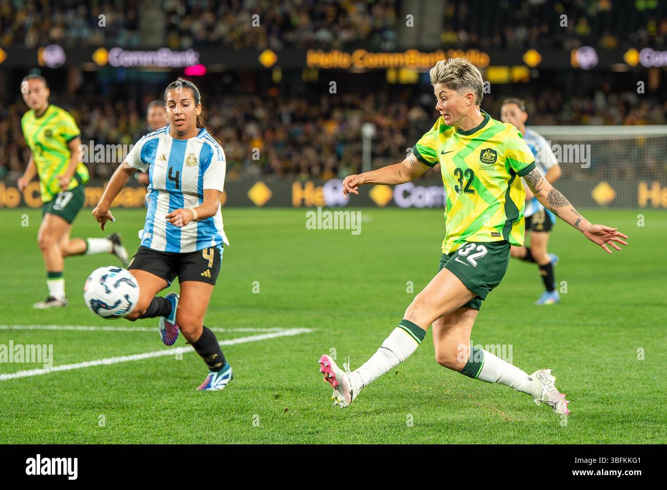 Melbourne, Australia. 30th May, 2025. Michelle Heyman of the Matildas ...