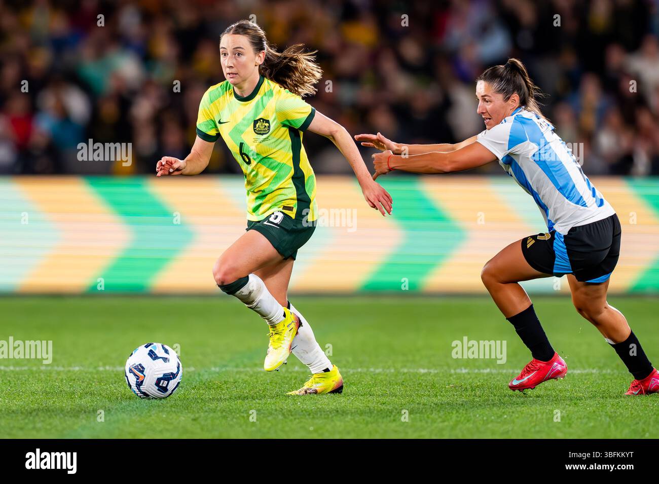 Melbourne, Australia. 30th May, 2025. Clare Wheeler of the Matildas ...