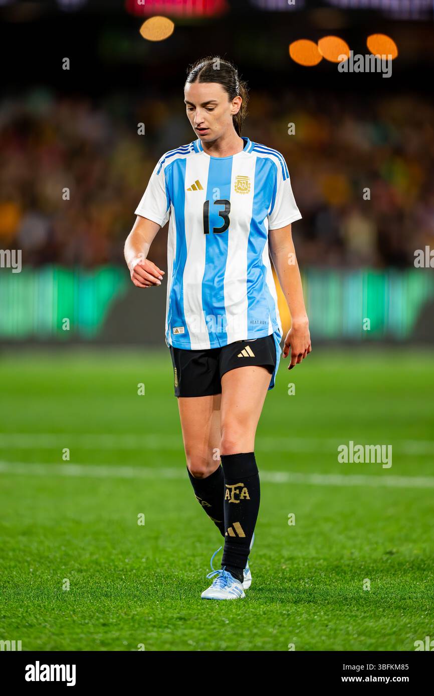 Sophia Braun of Argentina seen in action during the friendly game ...
