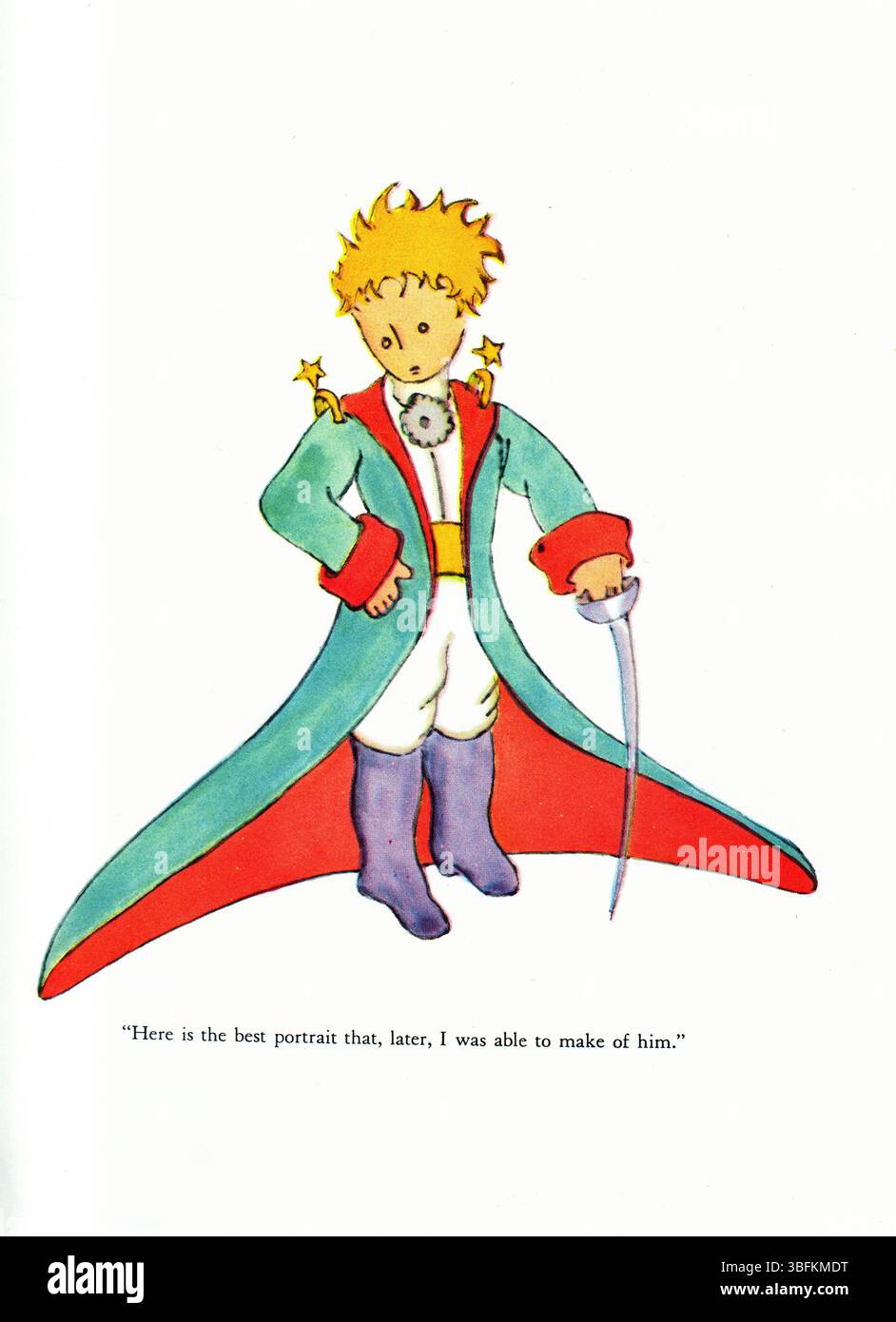 The Little Prince, illustration by Antoine de Saint-Exupéry, published ...