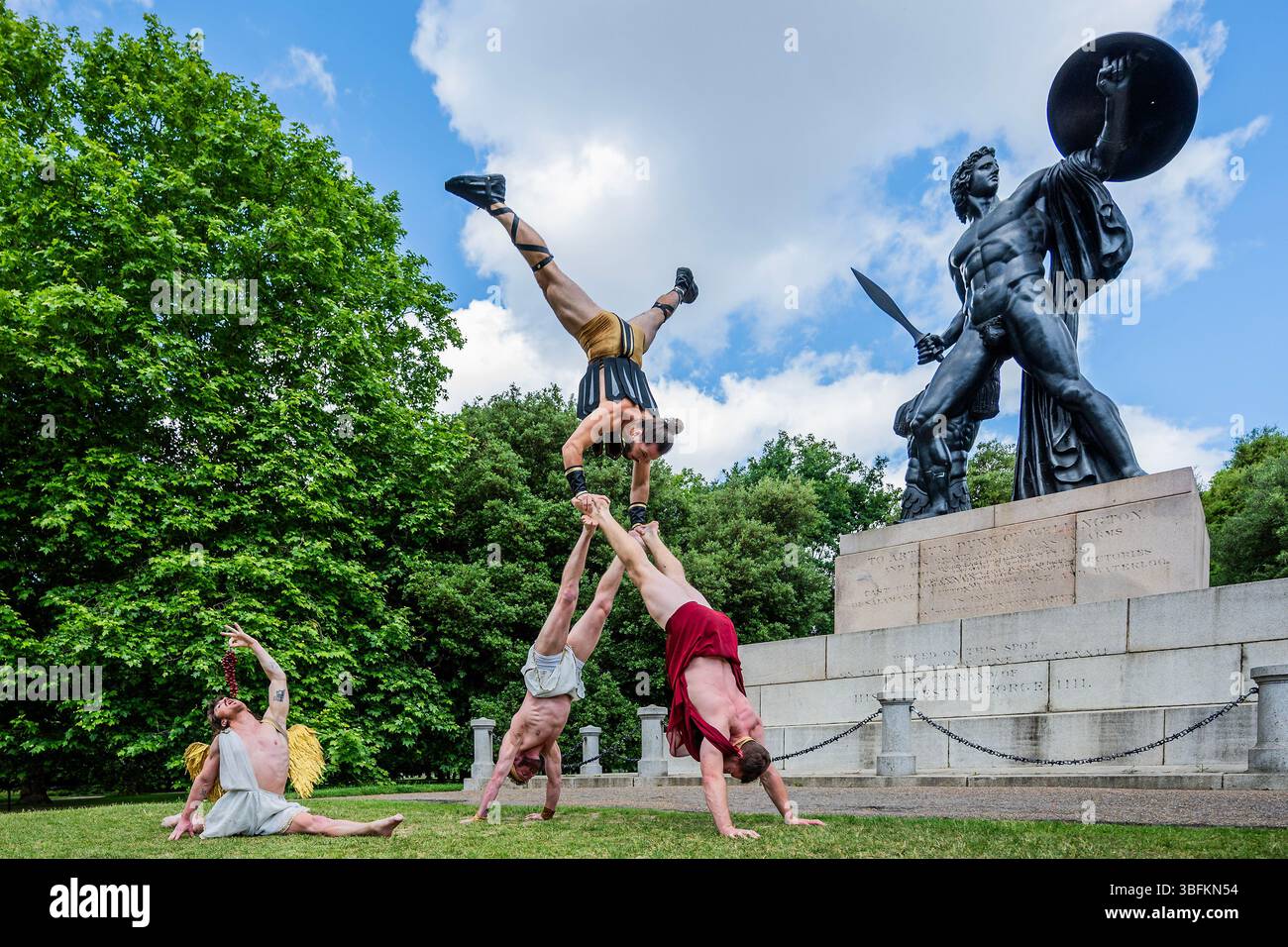 London, UK. 2nd June, 2025. The Australian acrobatic troupe, Headfirst ...