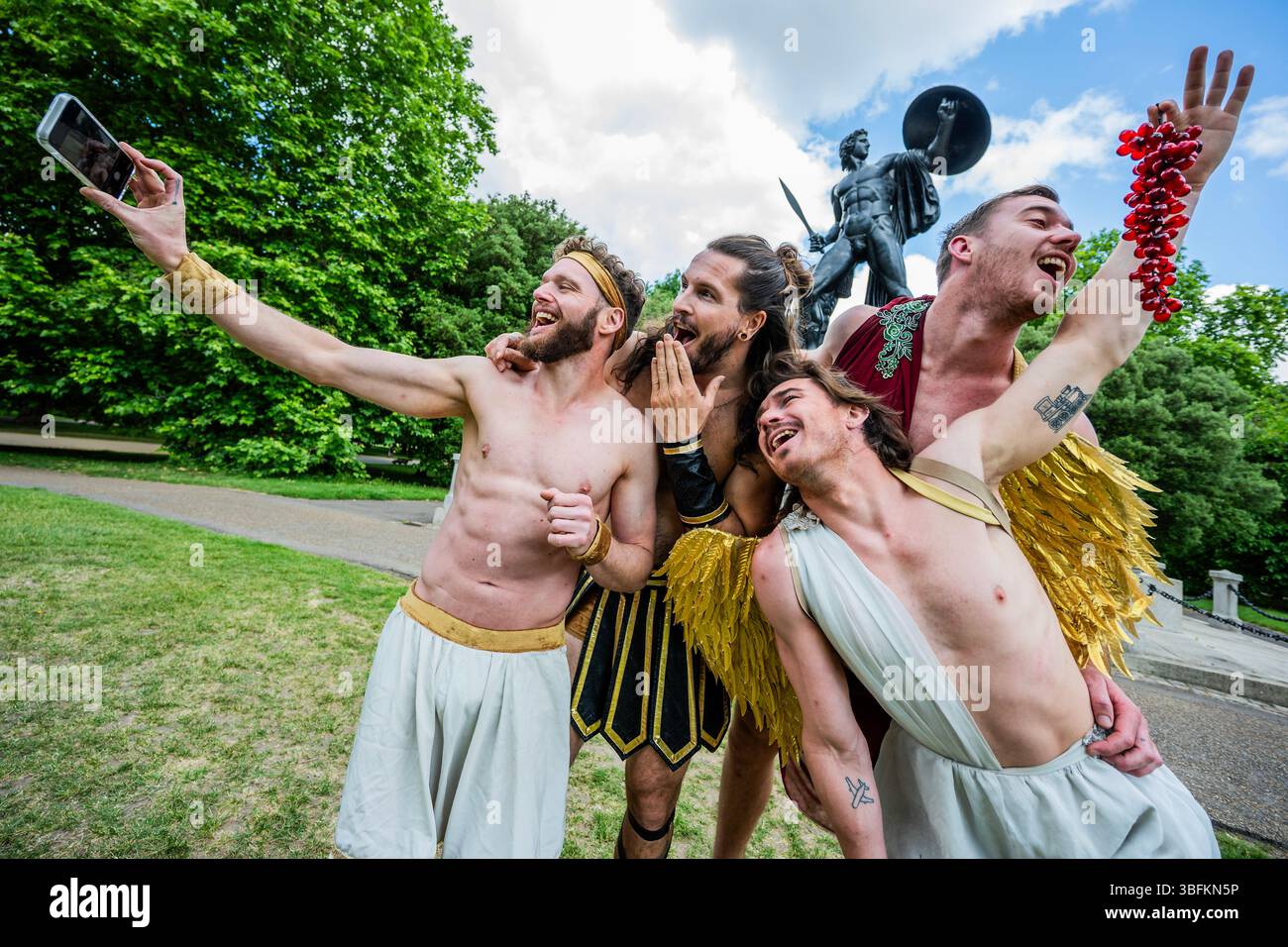 London, UK. 2nd June, 2025. The Australian acrobatic troupe, Headfirst ...