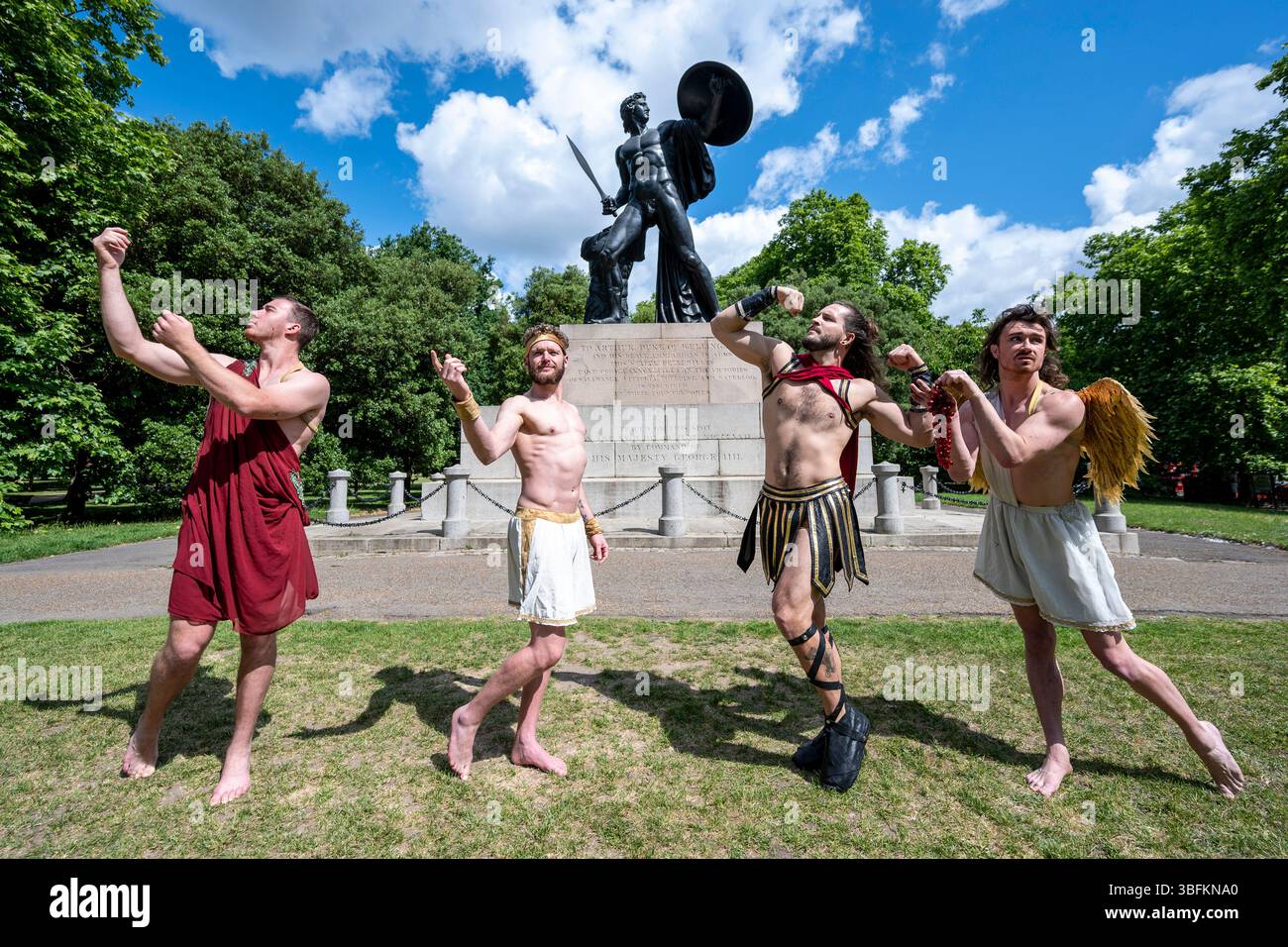 London, UK. 2 June 2025. Australian acrobatic troupe, Head First ...
