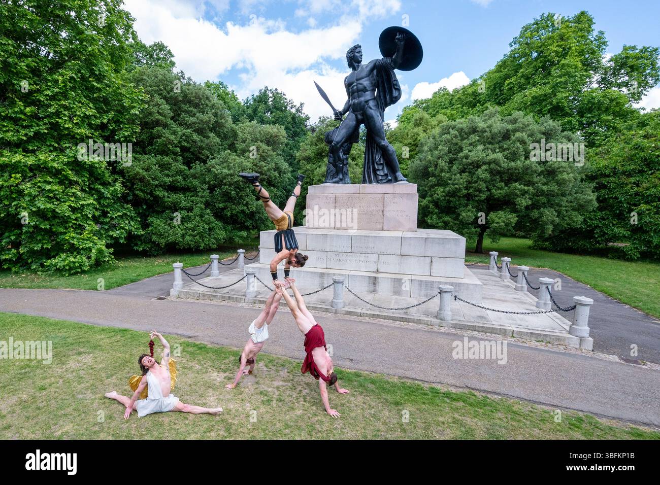 London, UK. 2 June 2025. Australian acrobatic troupe, Head First ...