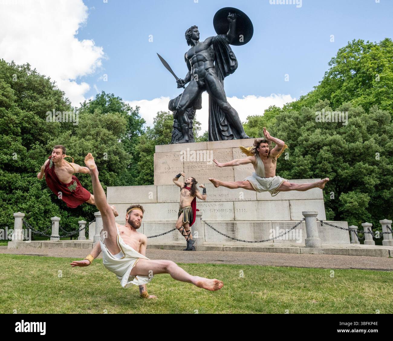London, UK. 2 June 2025. Australian acrobatic troupe, Head First ...