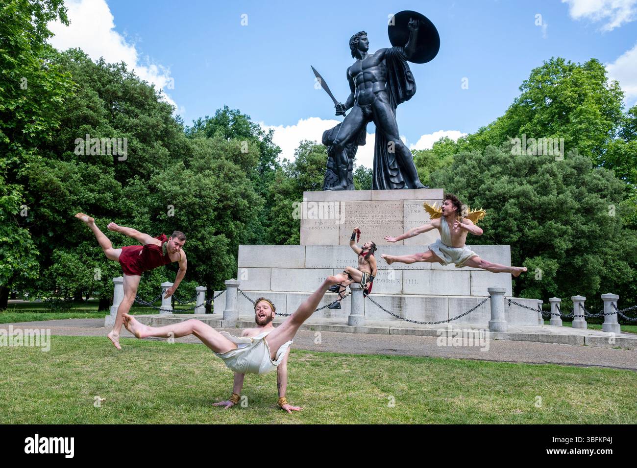 London, UK. 2 June 2025. Australian acrobatic troupe, Head First ...