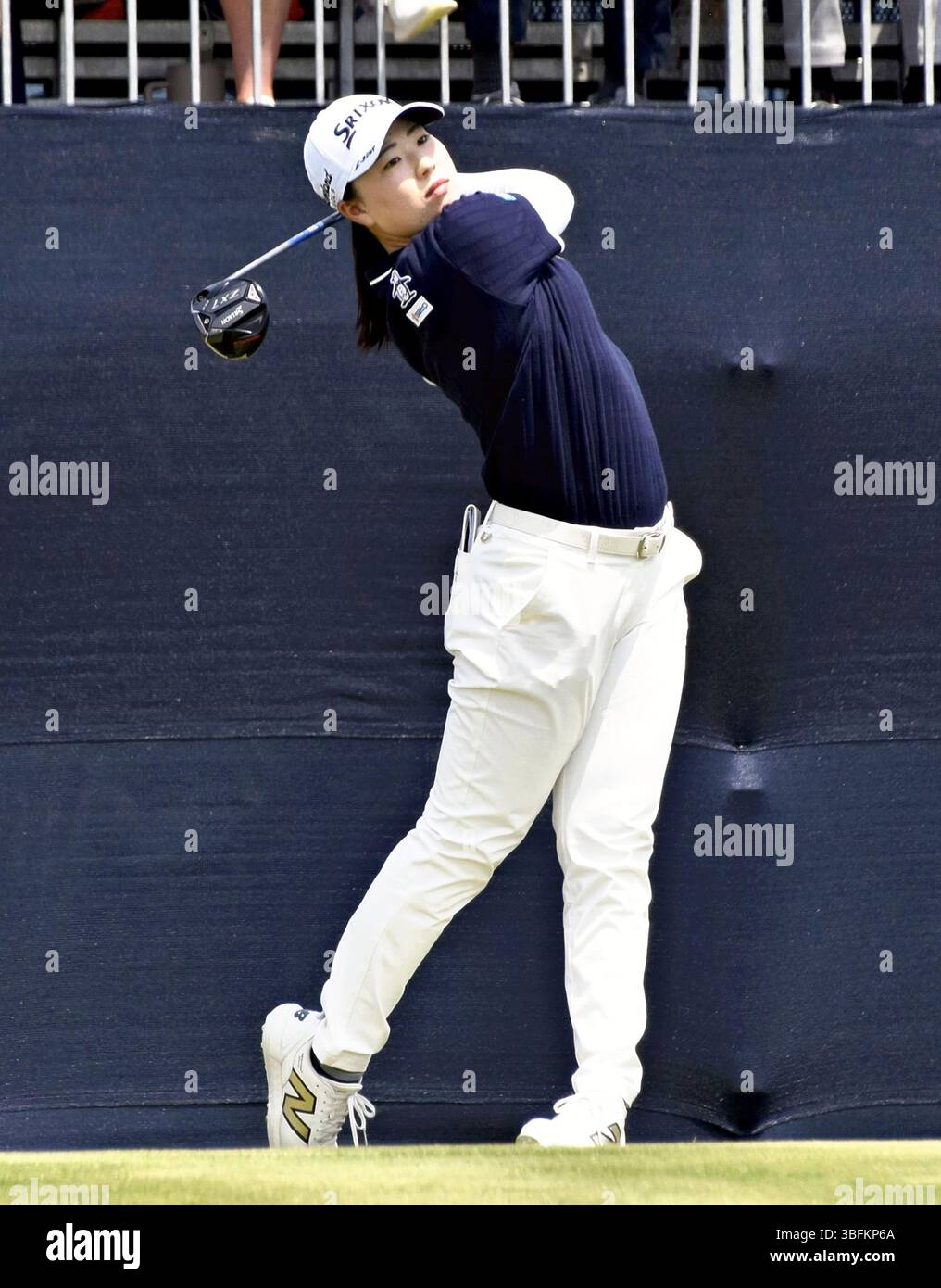 Rio Takeda of Japan takes part in the U.S. Women's Open Championship at ...