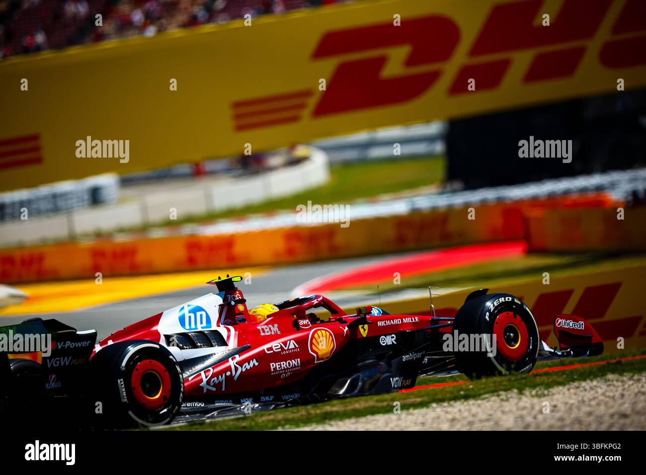 44 Lewis Hamilton, (GRB) Scuderia Ferrari SF25, during the Spanish GP ...