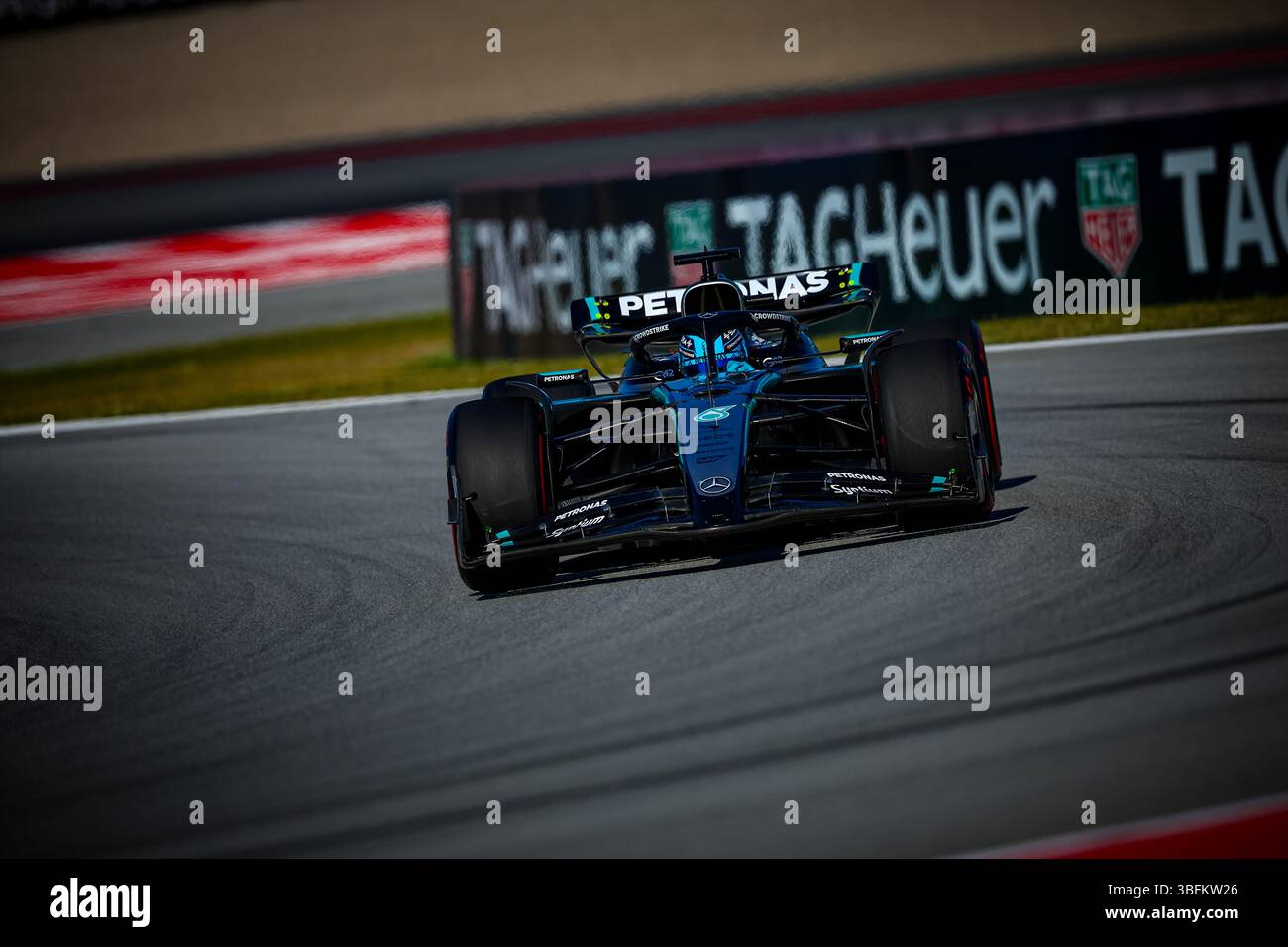 63 George Russell, (GRB) AMG Mercedes Ineos W16, during the Spanish GP ...