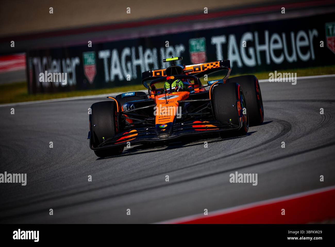 04 Lando Norris, (GRB) McLaren Mercedes MCL39, during the Spanish GP ...