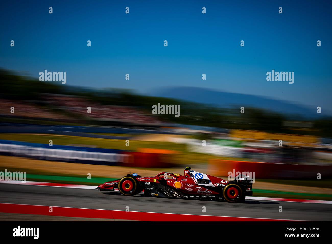 44 Lewis Hamilton, (GRB) Scuderia Ferrari SF25, during the Spanish GP ...