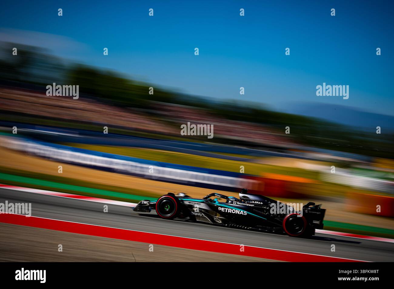 63 George Russell, (GRB) AMG Mercedes Ineos W16, during the Spanish GP ...