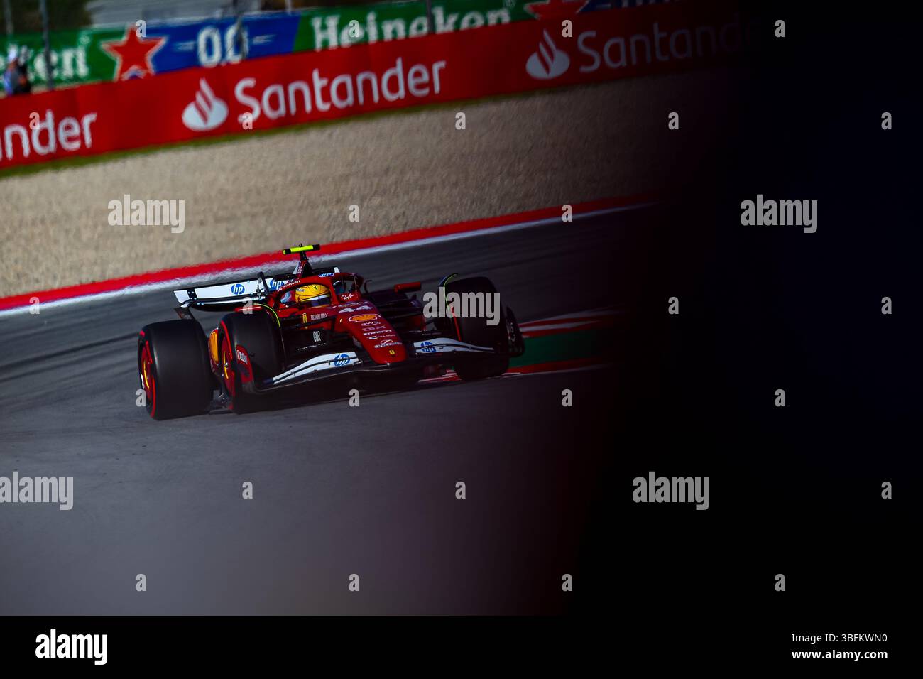 44 Lewis Hamilton, (GRB) Scuderia Ferrari SF25, during the Spanish GP ...