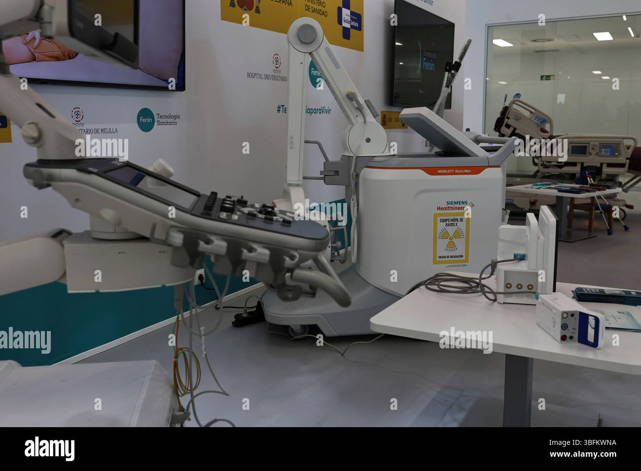 Machinery of the Melilla University Hospital, at the inauguration of ...