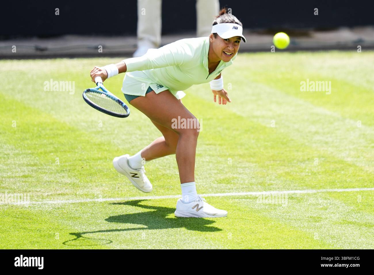 Heather Watson in action during her match against Olivia Gadecki on day ...