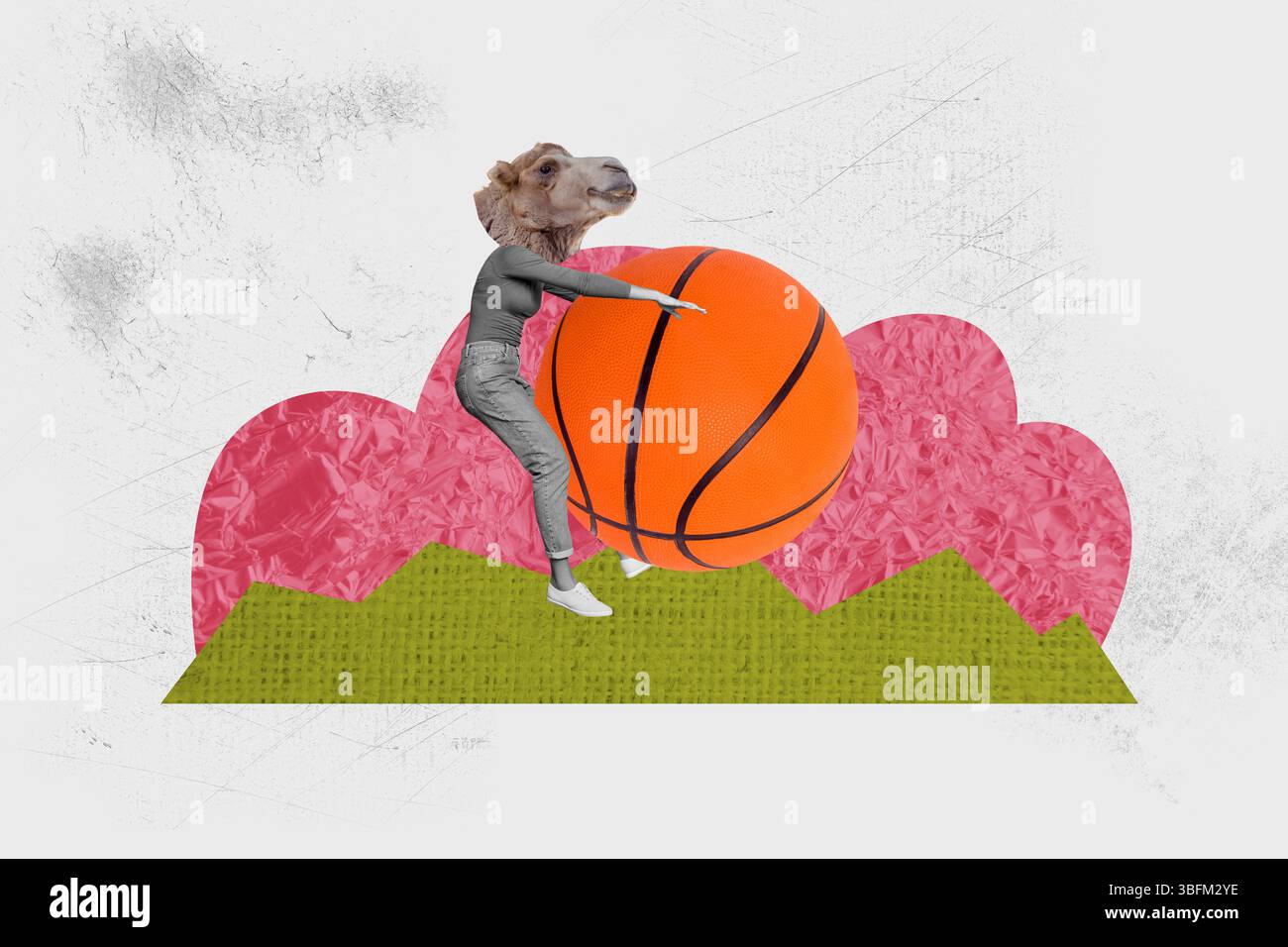 Composite image montage artwork 3D collage of outdoors nature ...