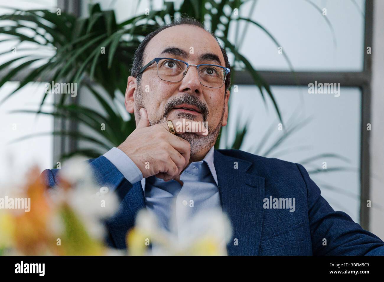 CAF Executive President, Sergio Díaz-Granados, during the inaugural ...