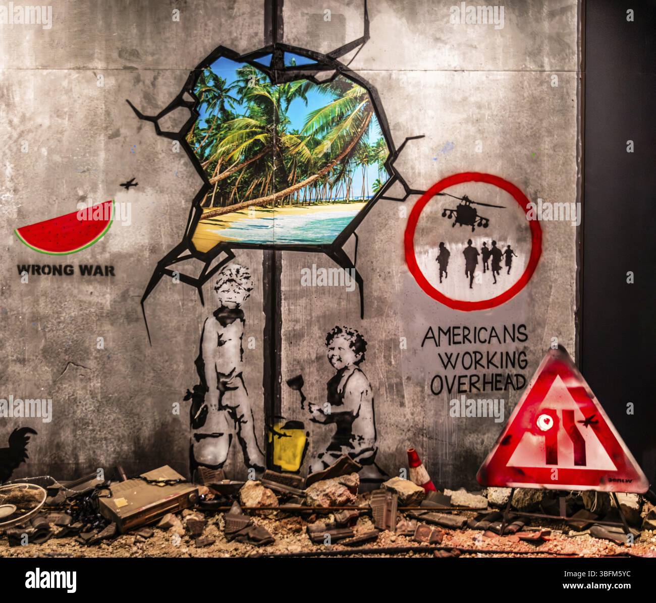 Banksy - The Separation Barrier and Bethlehem Murals, barrier between ...