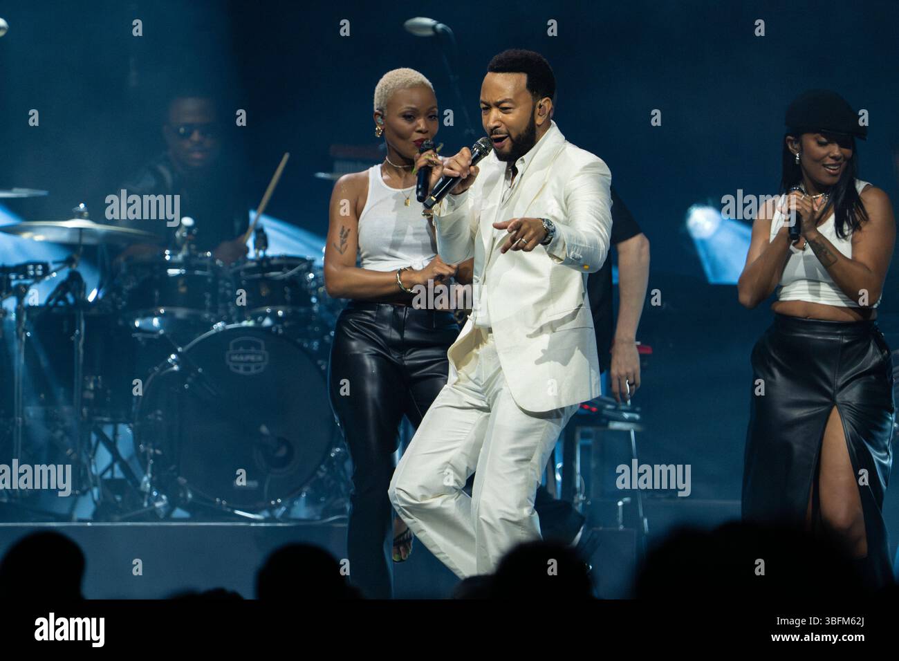 American singer-songwriter and pianist John Legend, performs live on ...