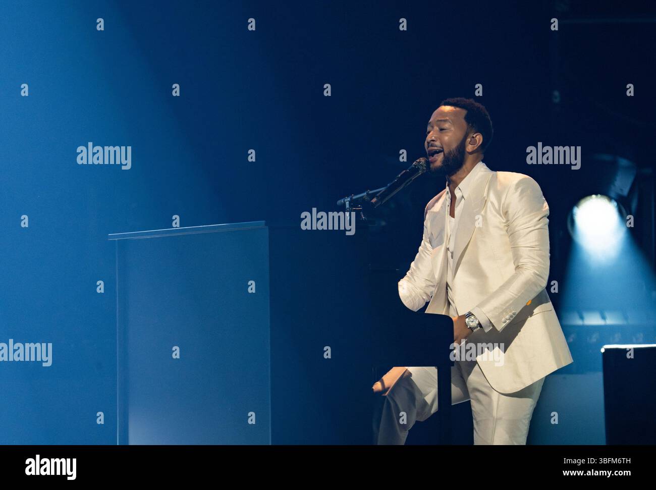 American singer-songwriter and pianist John Legend, performs live on ...