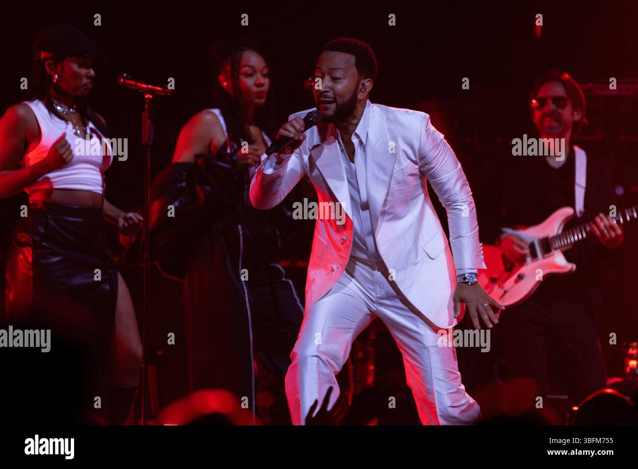 American singer-songwriter and pianist John Legend, performs live on ...