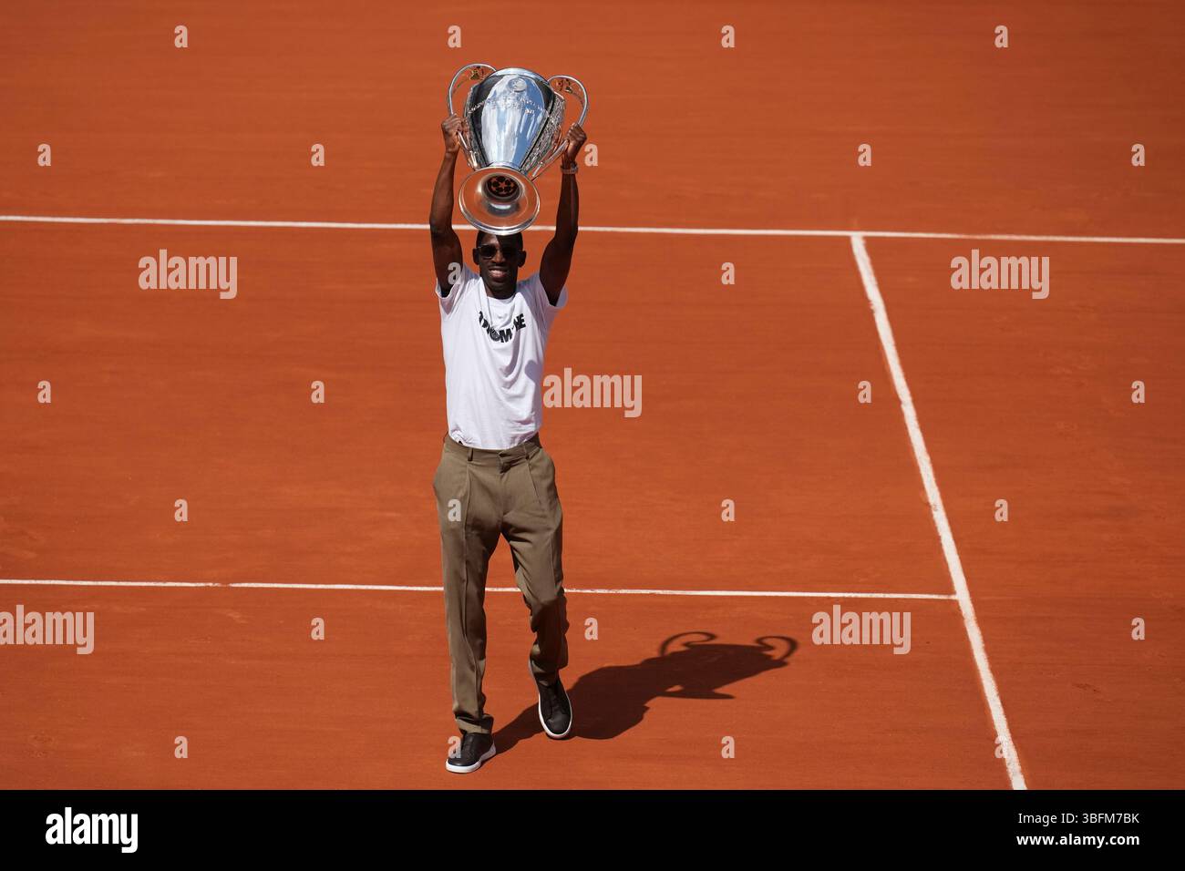 PSG's soccer player Ousmane Dembele presents the Champions League ...