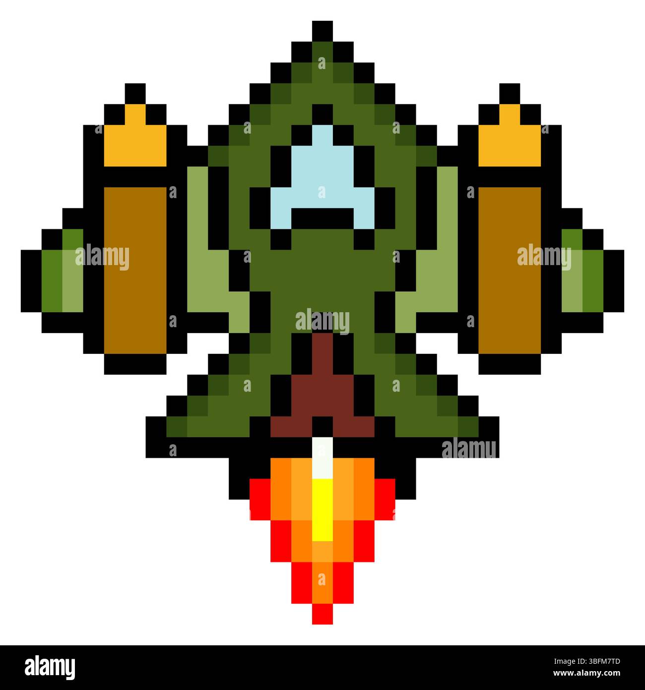 Fighter plane in pixel art style Stock Vector Image & Art - Alamy