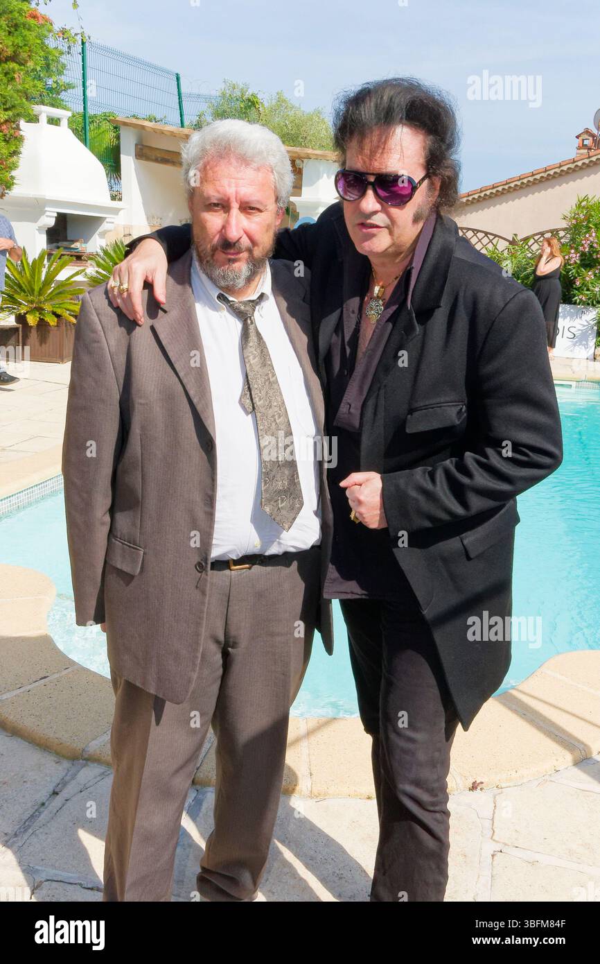Cannes, France. 21st May 2025 David Guerin and Eryl Prayer attend piscine Juliette Dubois during ...