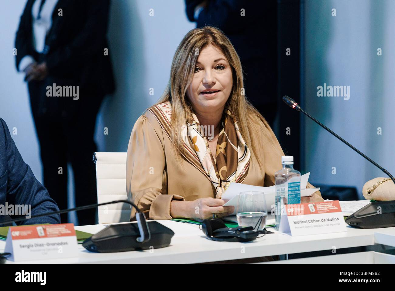 The First Lady of the Republic of Panama, Maricel Cohen de Mulino ...