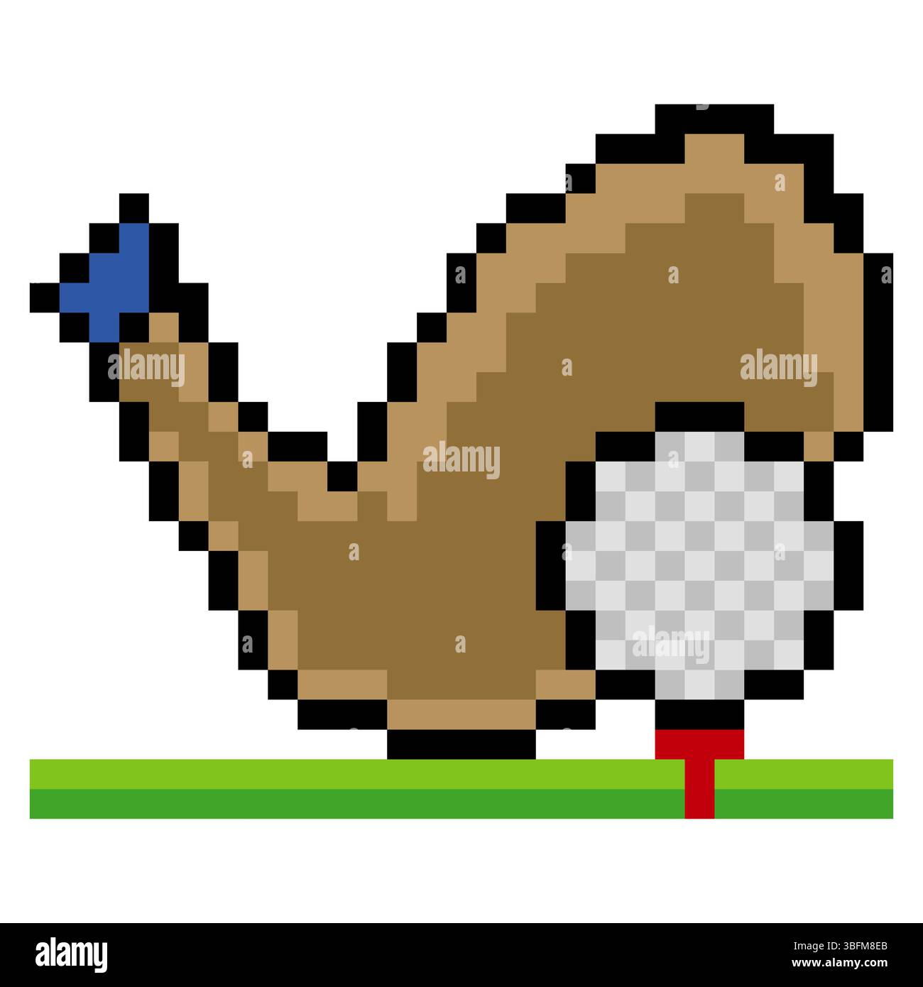 Golf sport in pixel art style Stock Vector Image & Art - Alamy