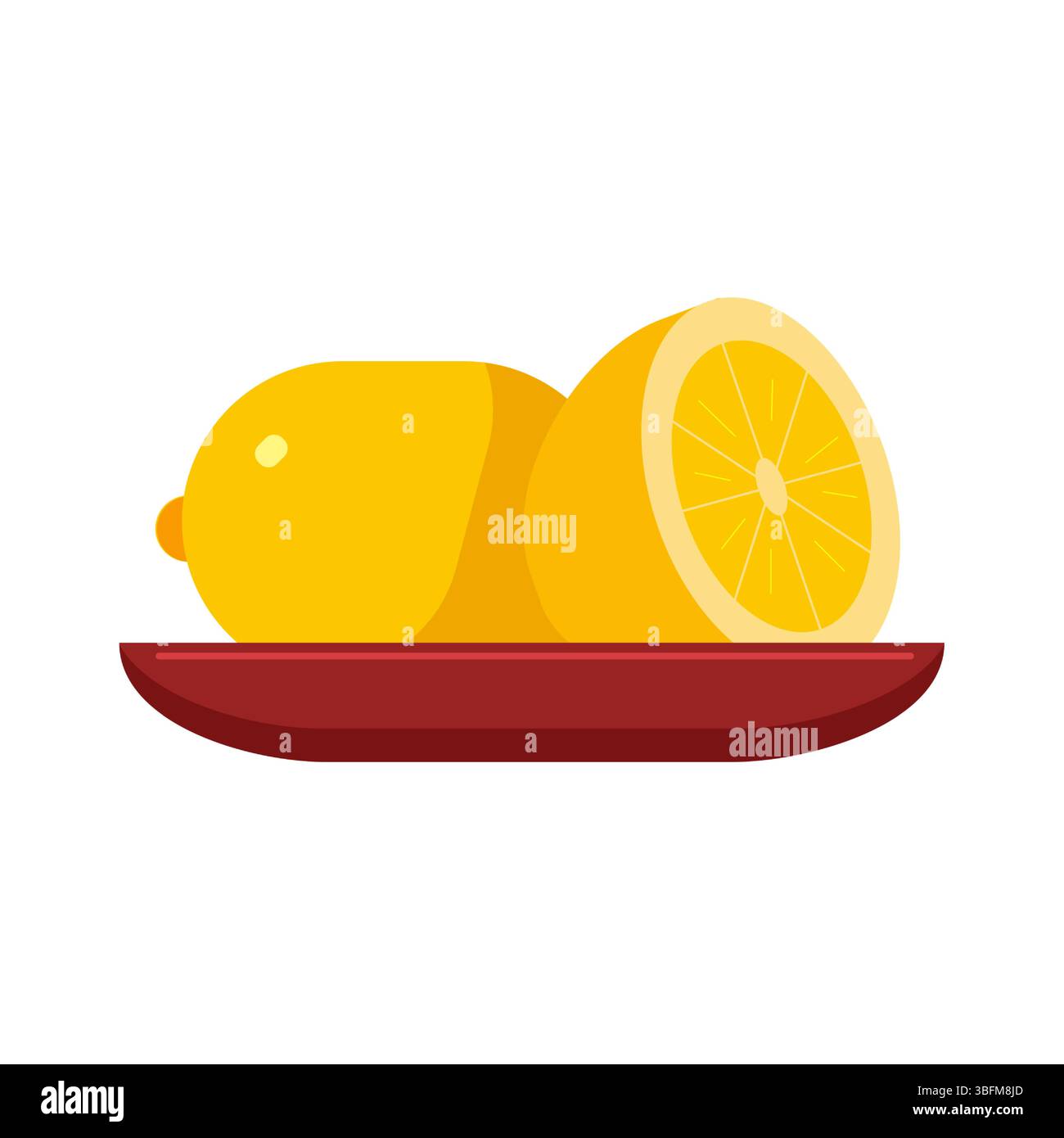 Soup in plate on Stock Vector Images - Alamy