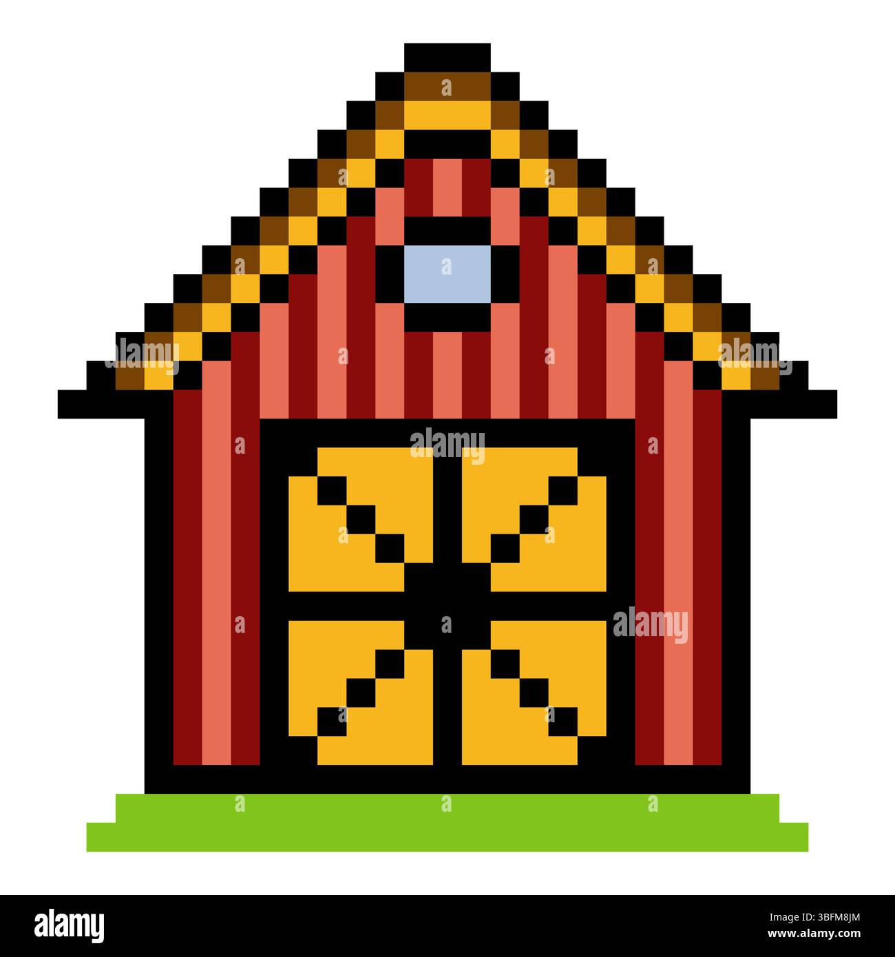 Wooden rustic barn door Stock Vector Images - Alamy