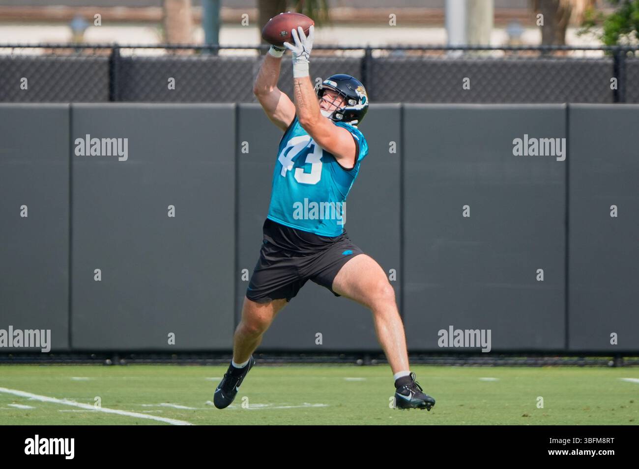 Jacksonville Jaguars tight end John Copenhaver makes a reception during ...