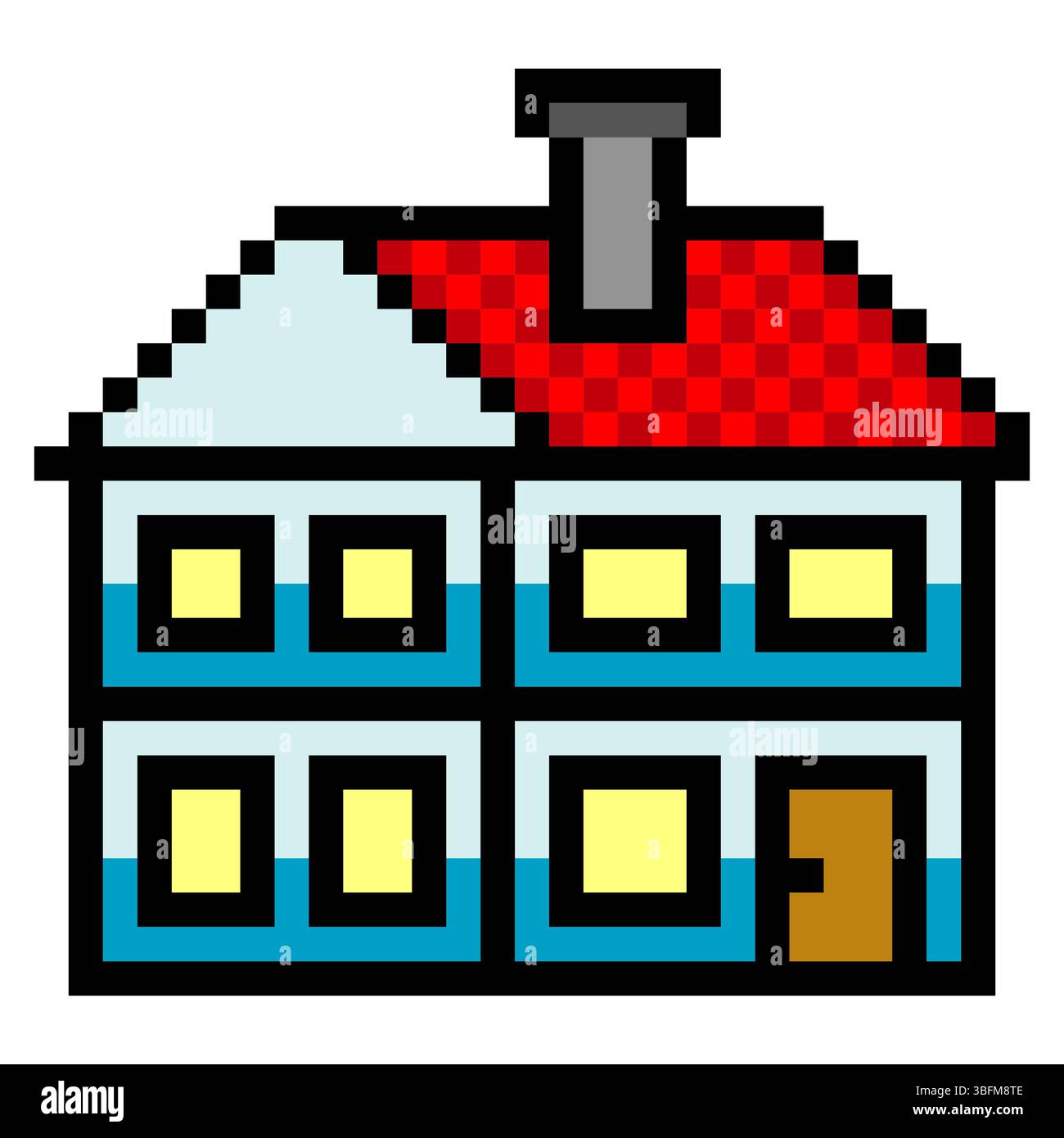 Window winter house in Cut Out Stock Images & Pictures - Alamy