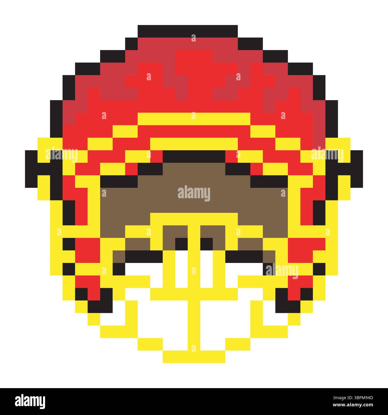 American football helmet with pixel art design Stock Vector Image & Art ...