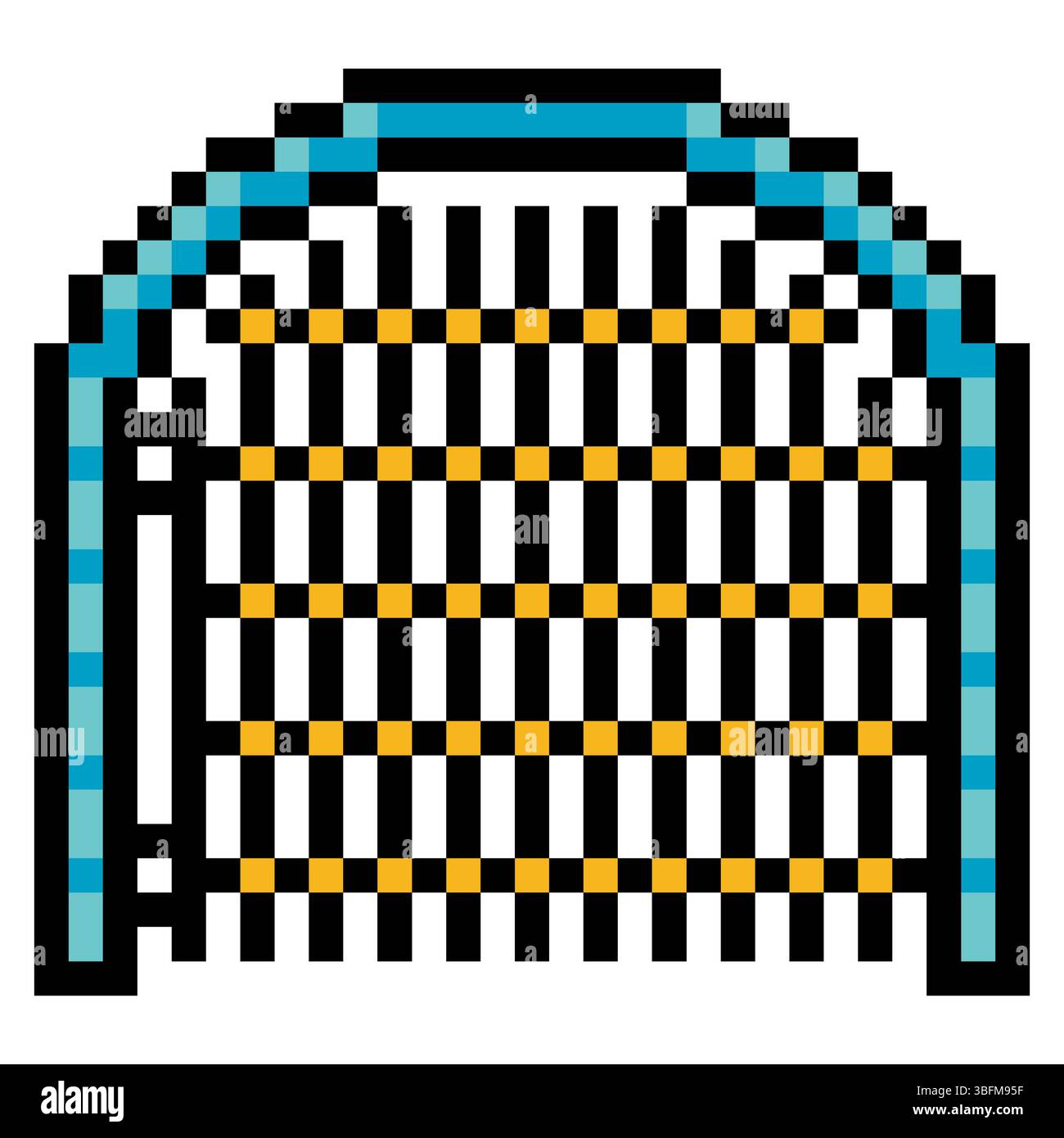 Gate in pixel art style Stock Vector Image & Art - Alamy