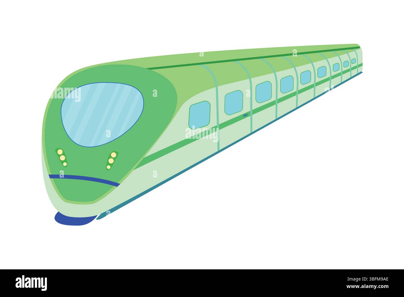 Passenger train came Cut Out Stock Images & Pictures - Alamy