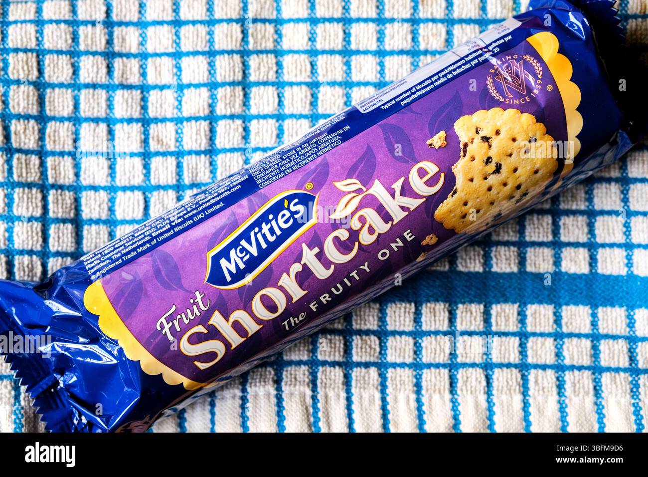 London UK, June 02 2025, Packet Of McVities Fruit Shortcake Biscuits ...