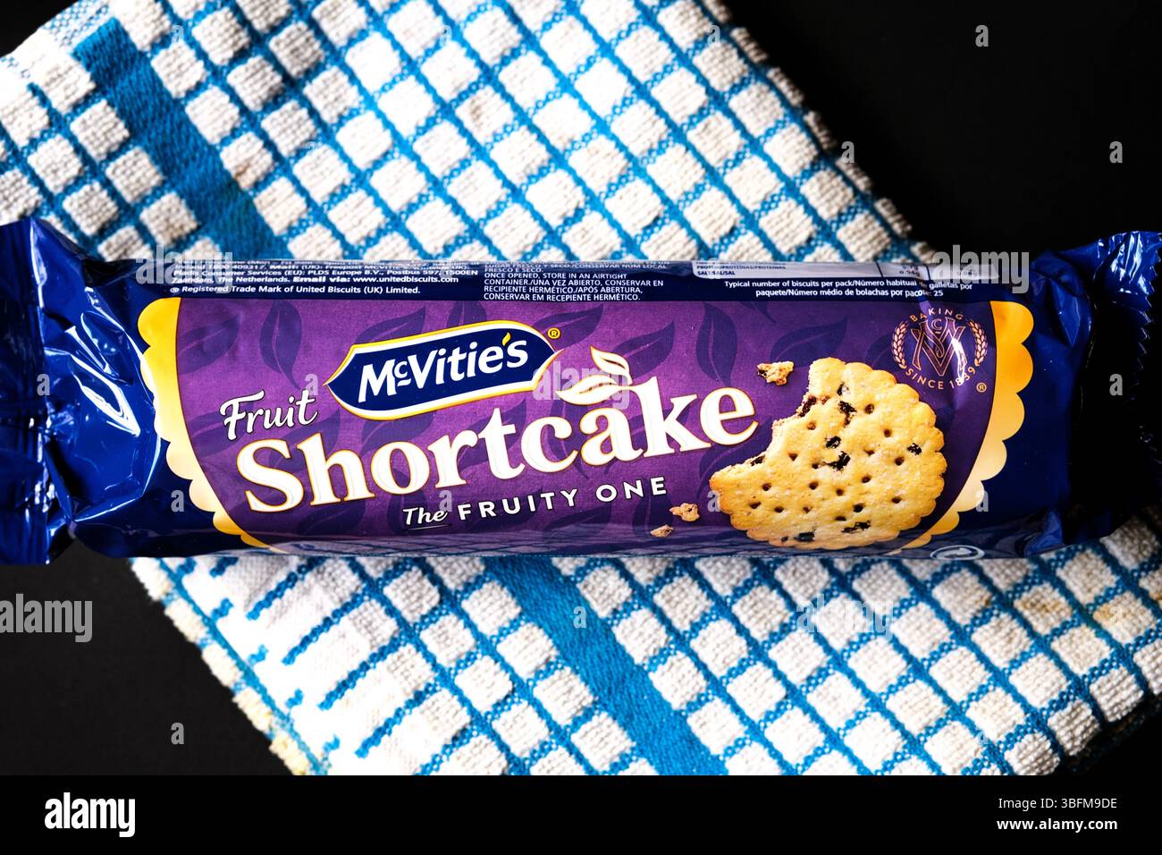 London UK, June 02 2025, Packet Of McVities Fruit Shortcake Biscuits ...