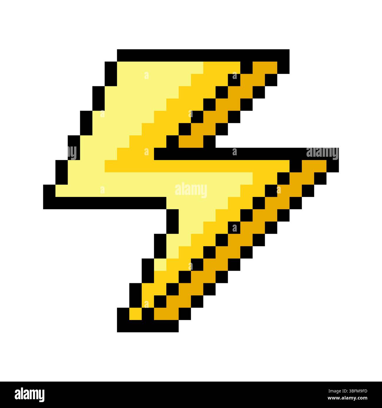 Lightning in pixel art style Stock Vector Image & Art - Alamy