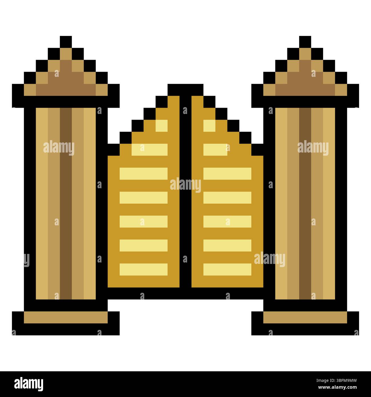 Wood metal house building Stock Vector Images - Alamy