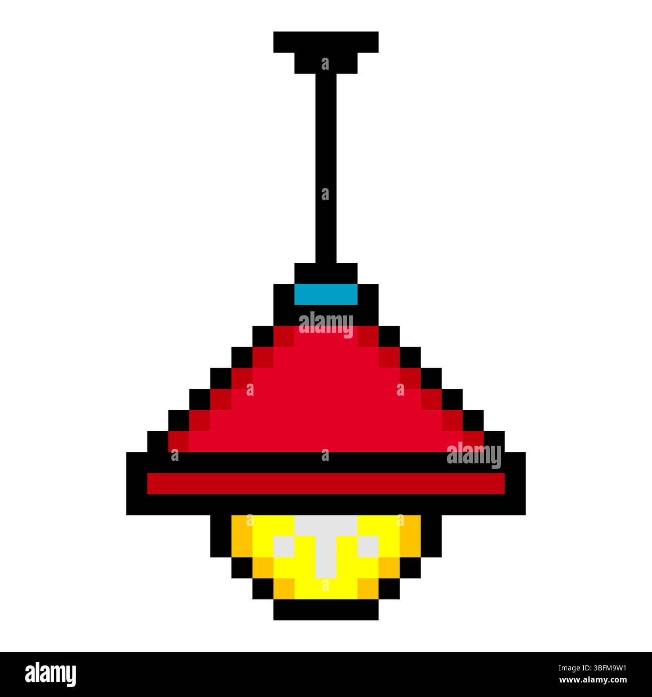 Hanging lamp in pixel art style Stock Vector Image & Art - Alamy