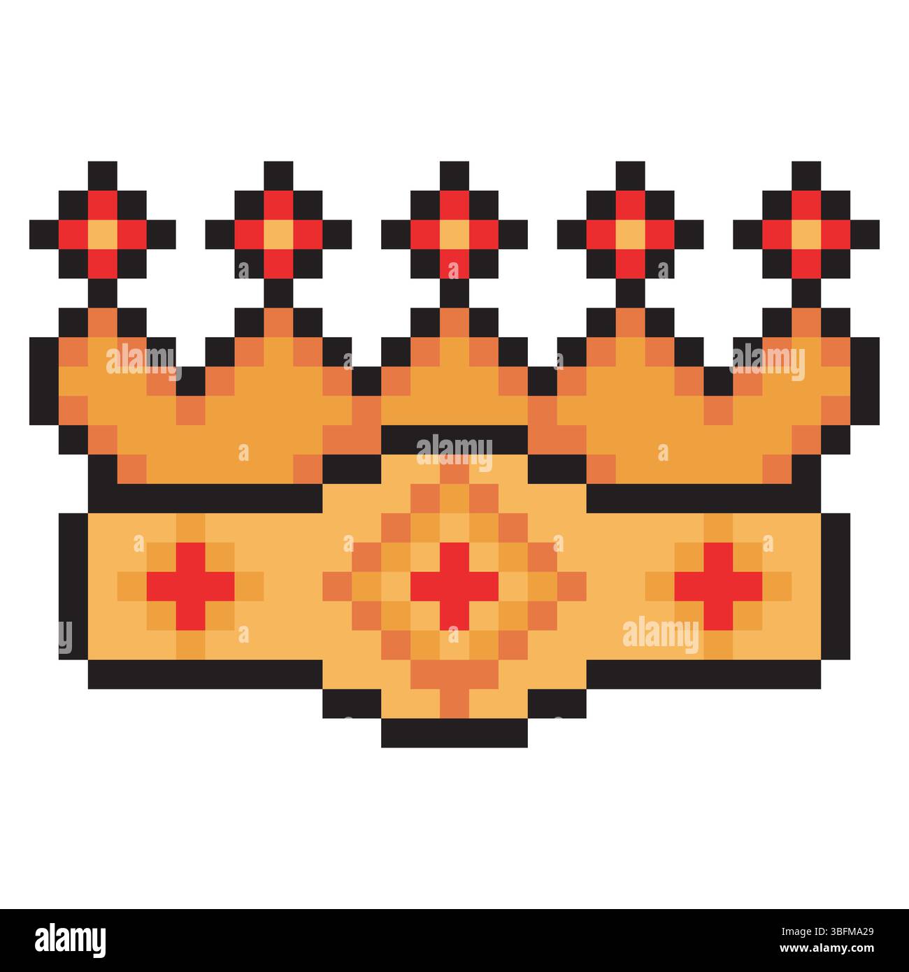 Royal crown pixel art design Stock Vector Image & Art - Alamy